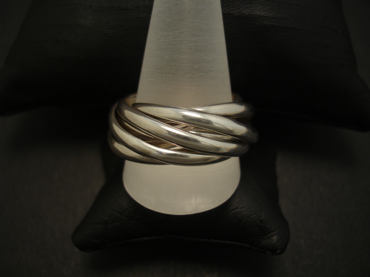 SOLD. Seven Silver Interlocking Band Ring - Christopher William Sydney ...