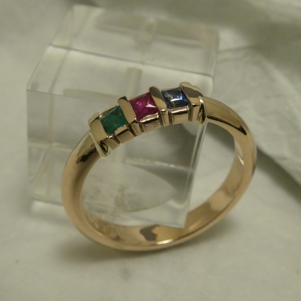 Five Gemstone Ring, 18ct Gold - Christopher William Sydney Australia ...