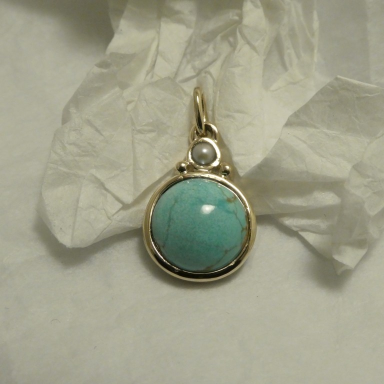 Elegant 18ct Gold & Turquoise Earrings - Christopher William Sydney ...