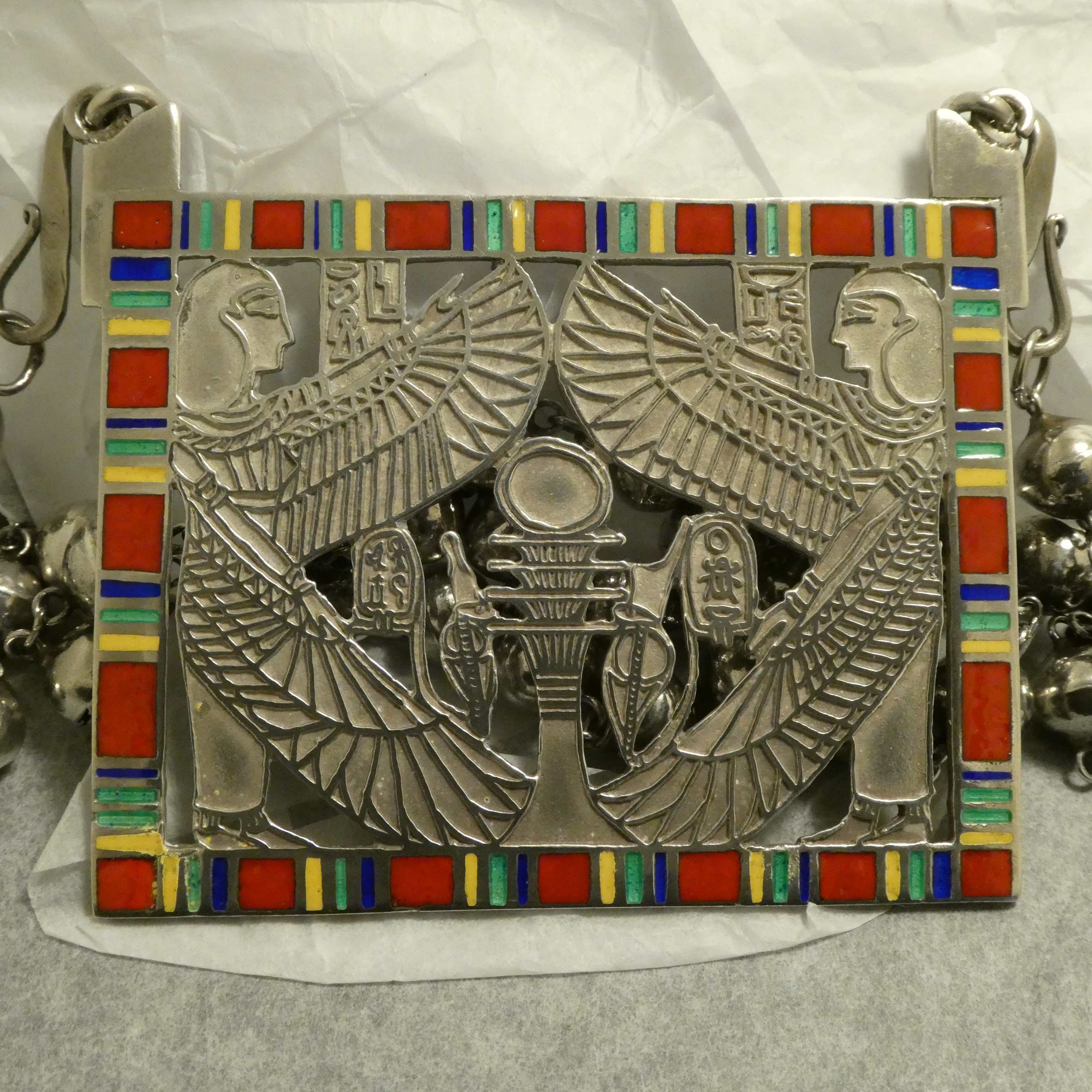 Silver Pectoral Pendant, Bead Chain - Christopher William Sydney ...
